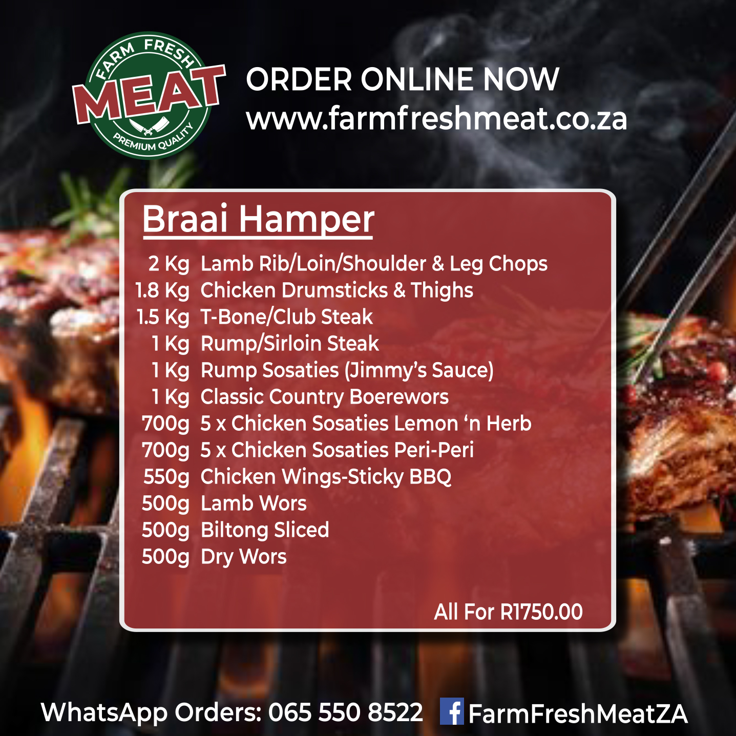 Braai Hamper – Farm Fresh Meat Braai Hamper – Farm Fresh Meat